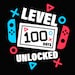 100 Days Level Unlocked Svg Png, 100 Days of School Svg, Funny Level up ...