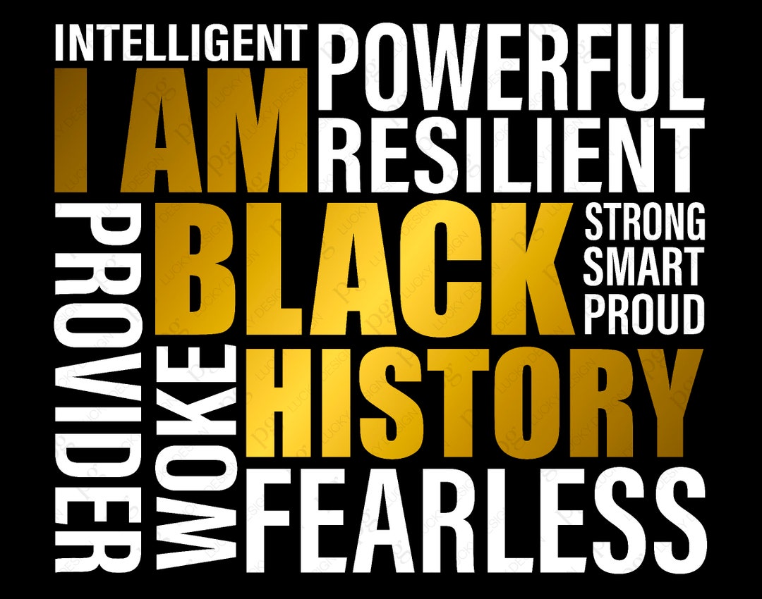 I Am Black History Svg, I Am Black King Svg, Black History Month, Black ...