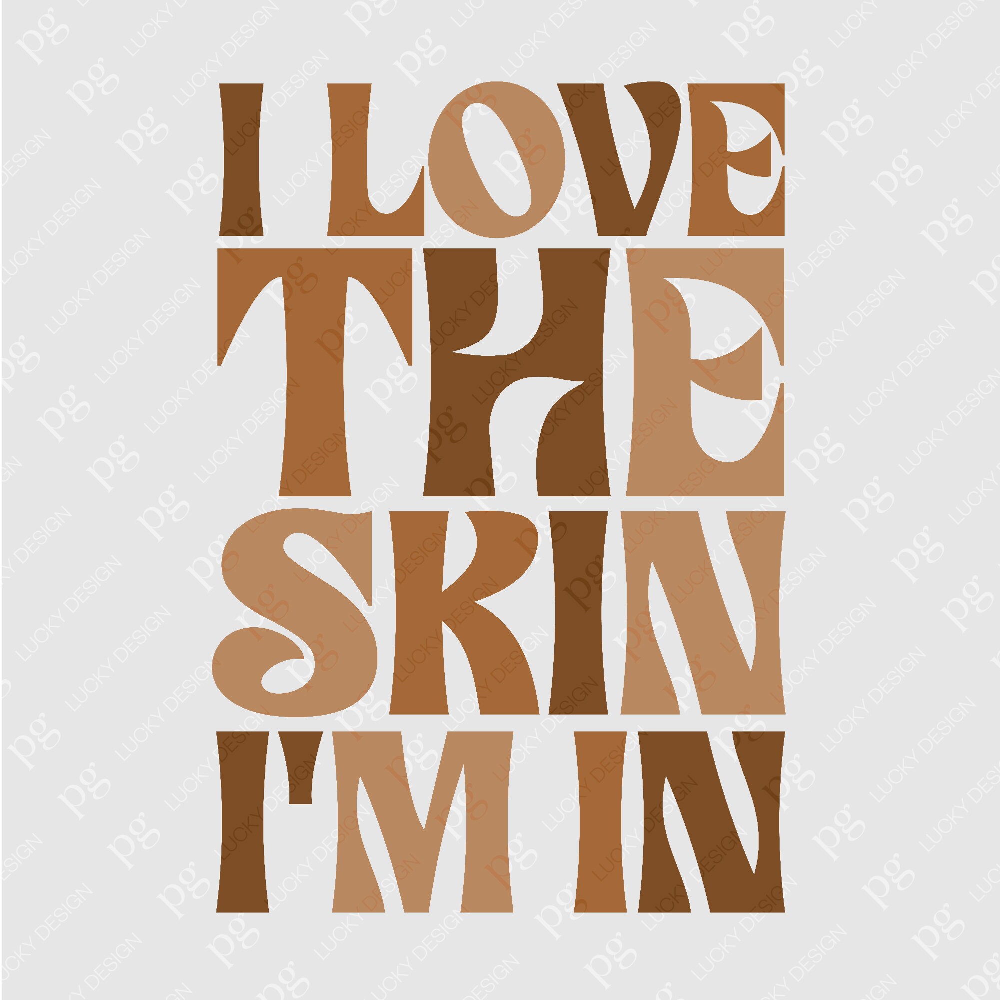 I Love the Skin I'm in Svg, Black Woman Svg, Black Girl Svg, African ...