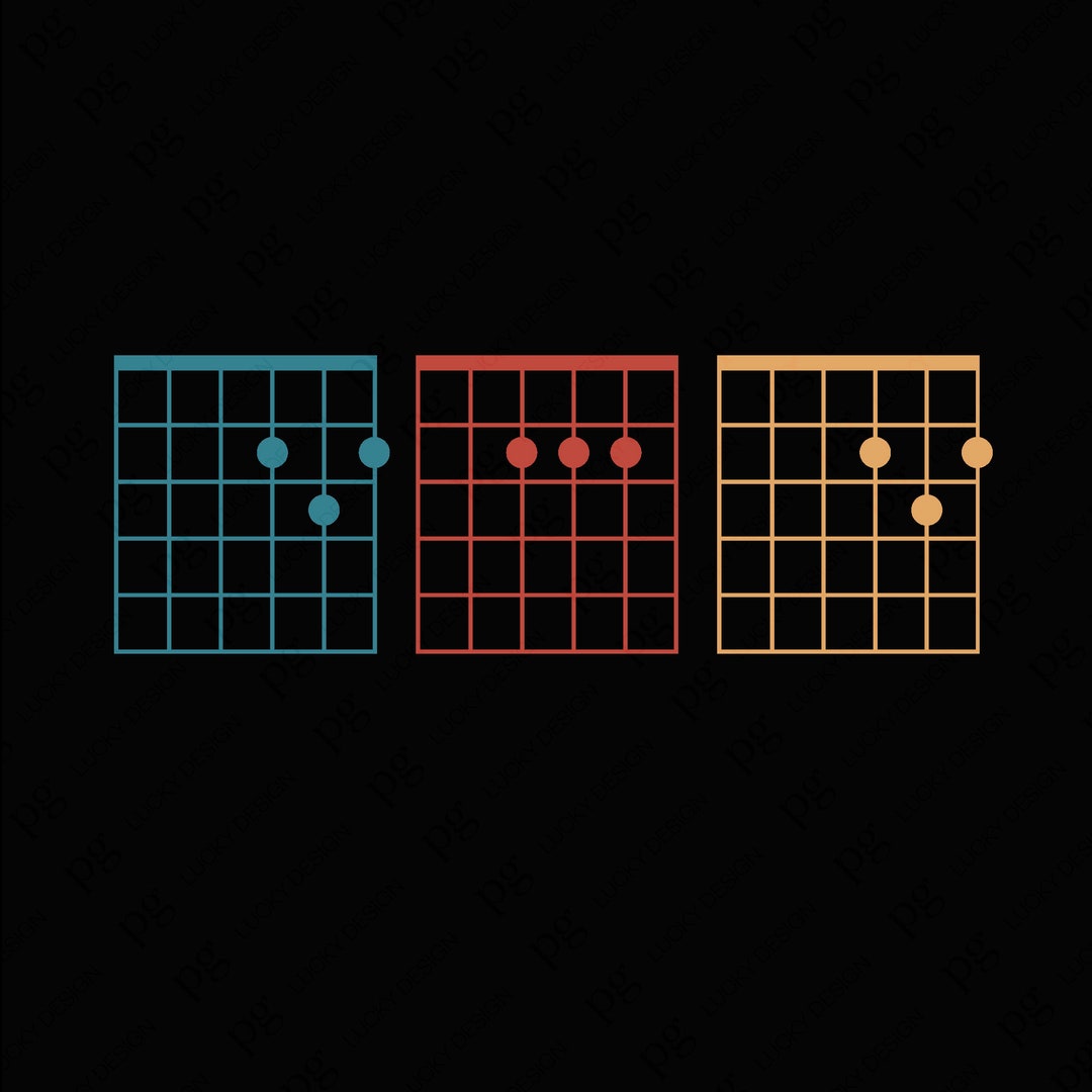 Dad Guitar Chords Svg Png, Dad Music Notes Svg, Music Dad Svg, Trendy ...