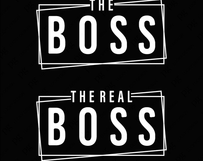 The Boss the Real Boss SVG | Couples SVG | Husband and Wife Svg Files ...