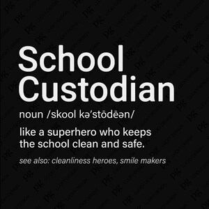School Custodian Definition Svg Png, Back to School Funny School ...