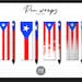 Puerto Rico Flag Pen Wraps Puerto Rican Themed Decal Print - Etsy