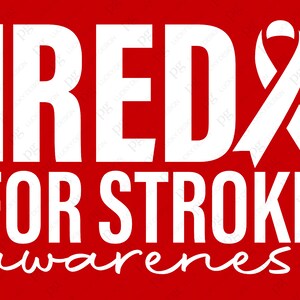 I Wear Red Svg Png, Stroke Awareness Svg, Red Awareness Svg, Stroke Svg ...