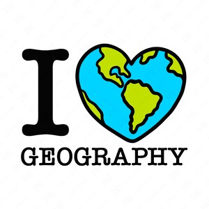 I Love Geography Svg Png, Geography Svg, Geographer Svg, World Map ...
