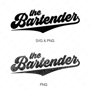 The Bartender Svg Png, Bartender Svg, Retro Bartender Design, Bartender ...
