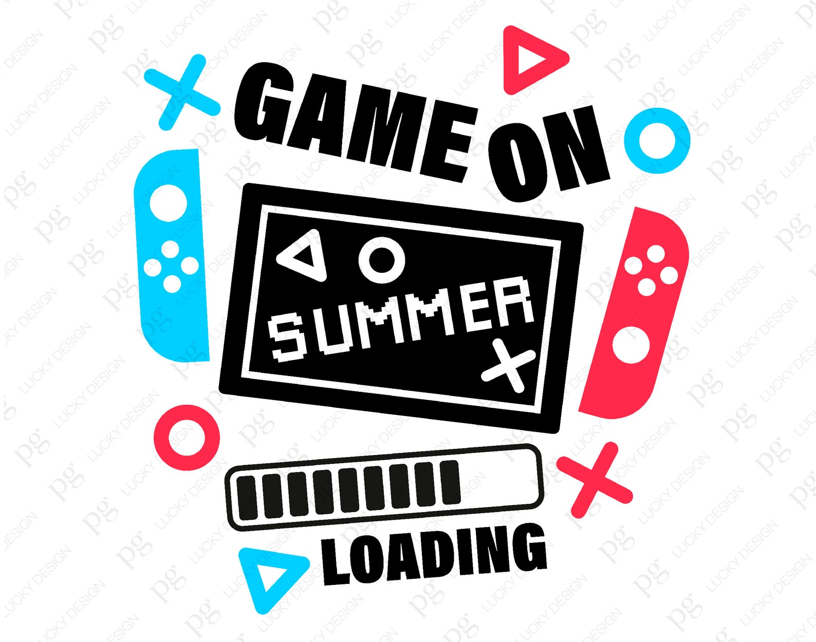 Game on Summer Loading Svg Png, Summer Video Game Svg, Last Day of ...
