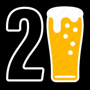 Beer 21 Birthday Svg Png, Cheers Beers to 21 Years Svg, 21st Birthday ...
