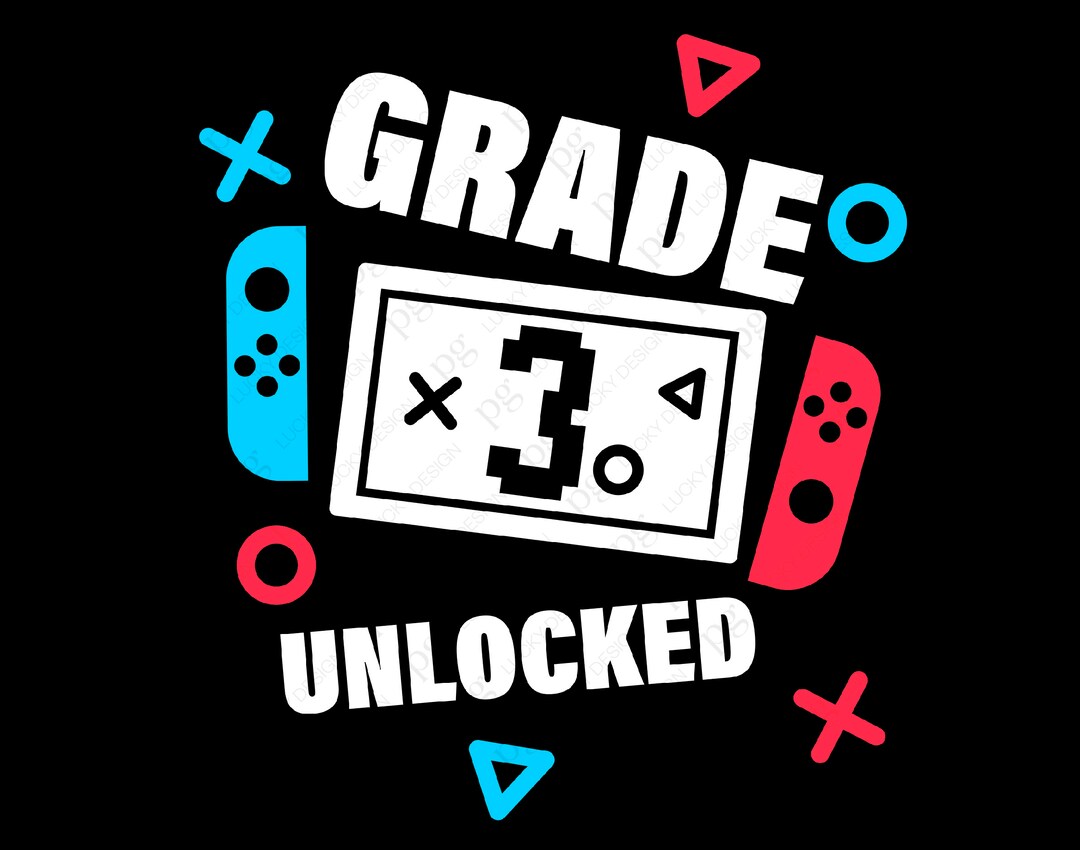 Level 3 Unlocked Svg, 3rd Birthday Boy Girl Kids, Three Years Old Gamer ...