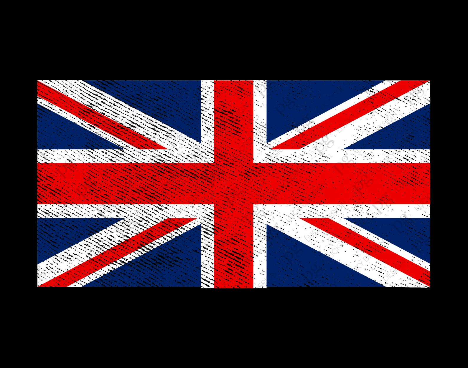 Distressed UK Flag Png British Flag Png Vintage United - Etsy