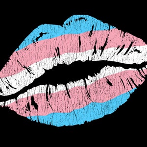 Transgender Pride Lips Png, Lip Png, Kiss Png, Lgbt Lip Png, Pride ...