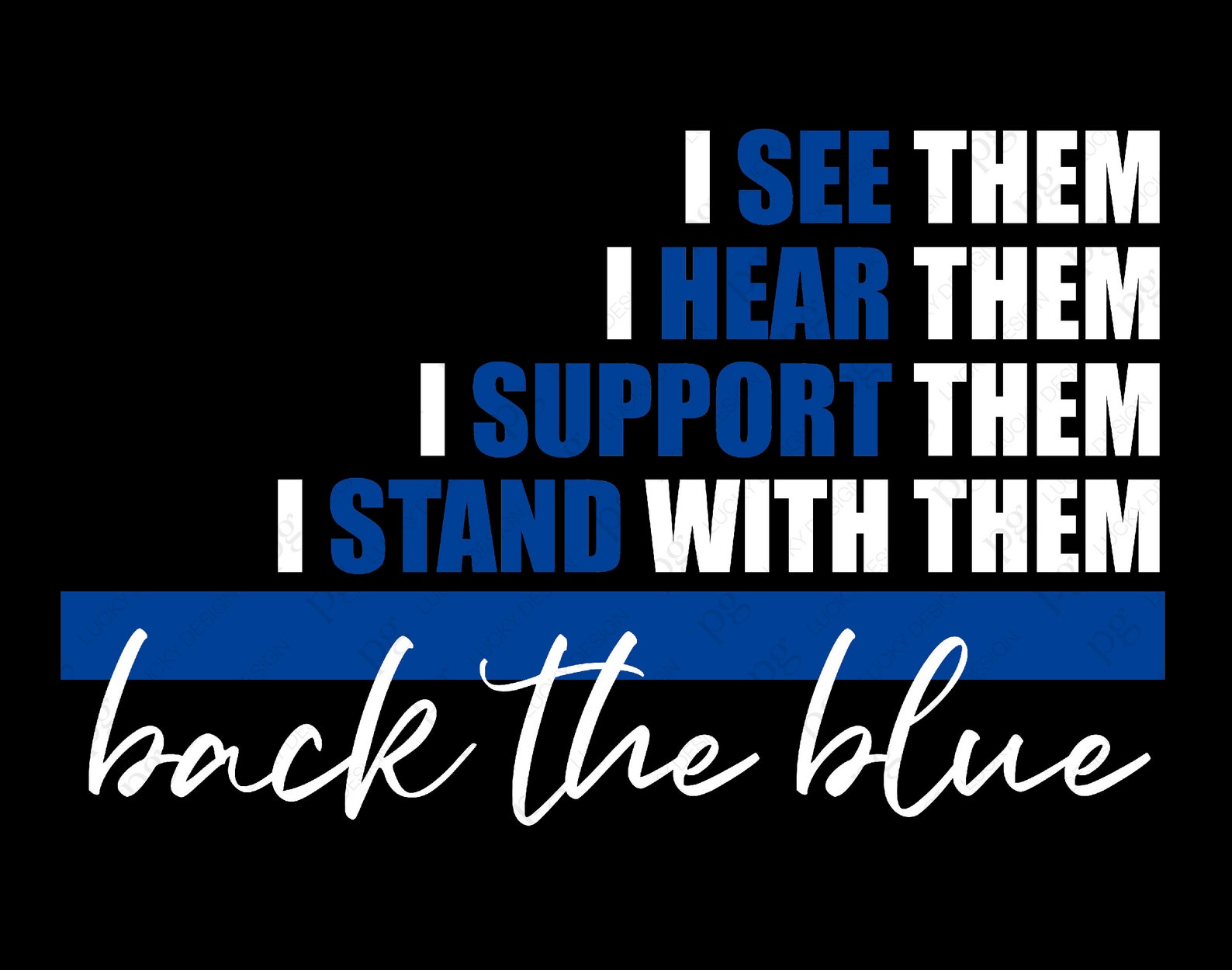 Back the Blue Svg Png, Thin Blue Line Svg, Police Svg, Support Police ...