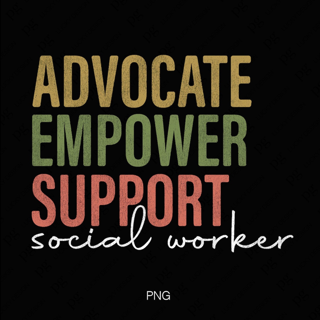 2 Bundle Social Worker Advocate Support Empower Svg Png, Social Worker ...