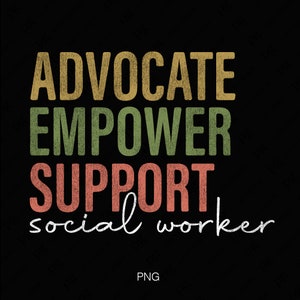 2 Bundle Social Worker Advocate Support Empower Svg Png, Social Worker ...