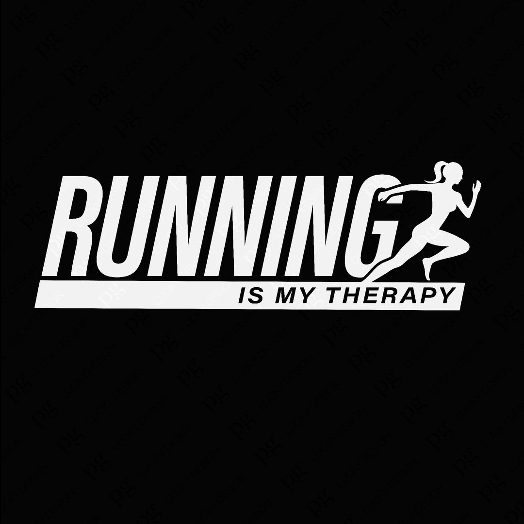 Running is My Therapy Png, Runner Svg, Running Svg, Marathon Svg, Funny ...