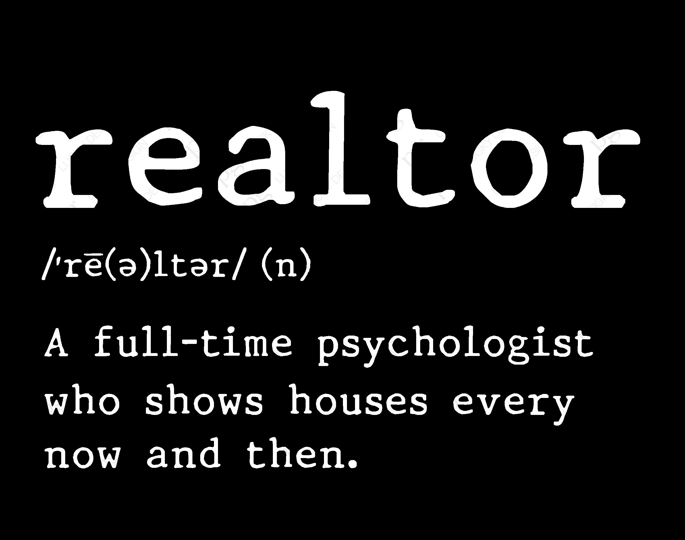 Realtor Definition Svg Funny Realtor Png Real Estate Agent - Etsy