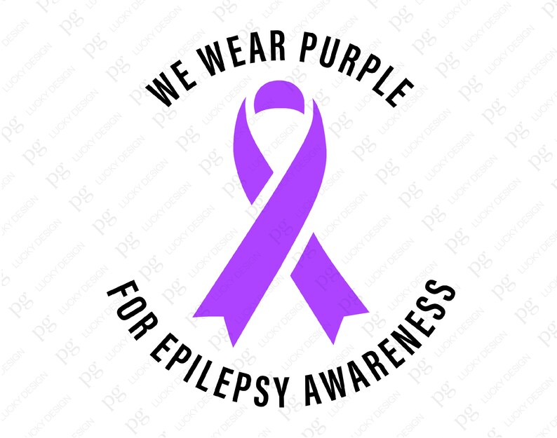 We Wear Purple for Epilepsy Awareness Svg Png, Epilepsy Svg, Purple ...