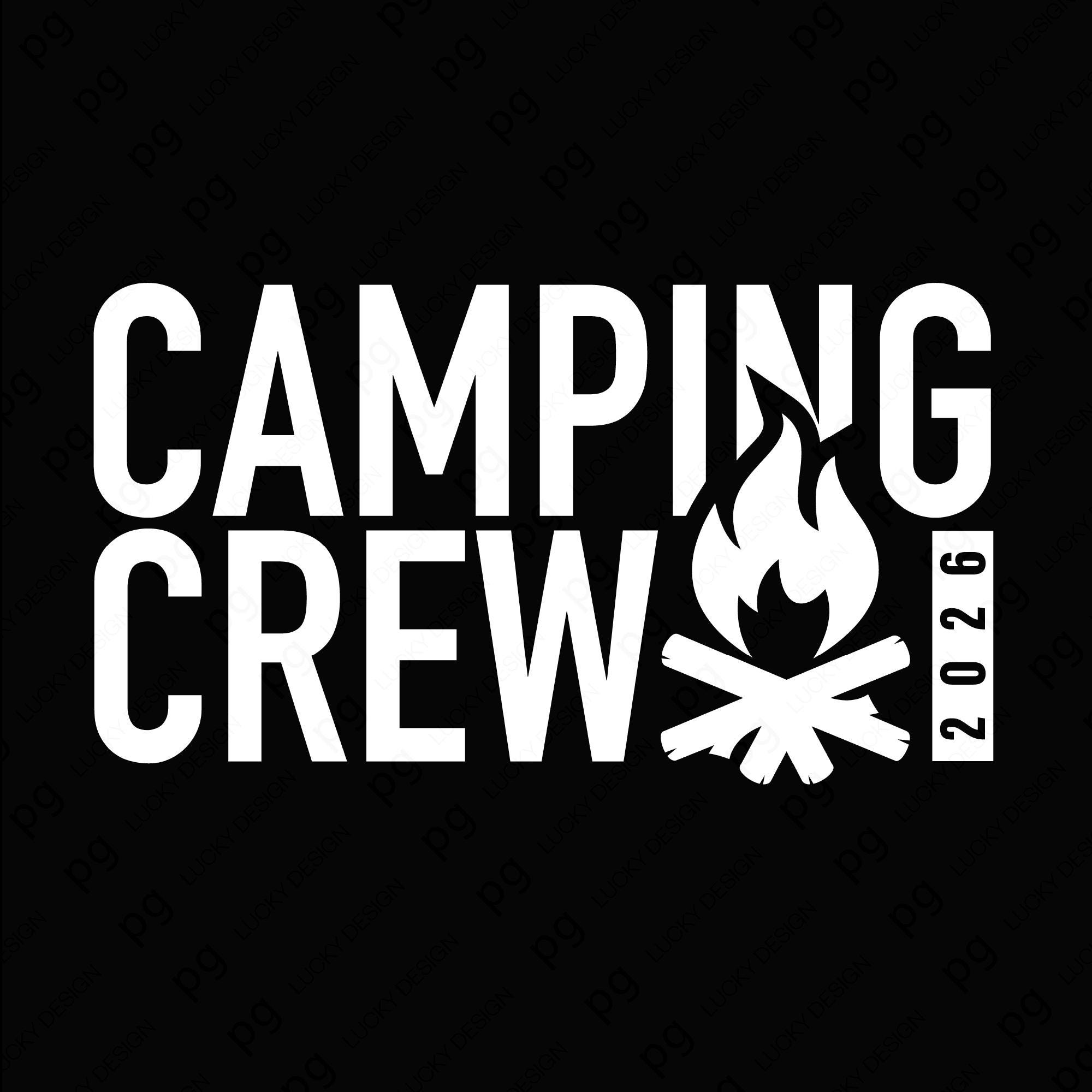 Camping Crew 2026 SVG PNG : Family Campfire Summer Camp Trip Matching ...