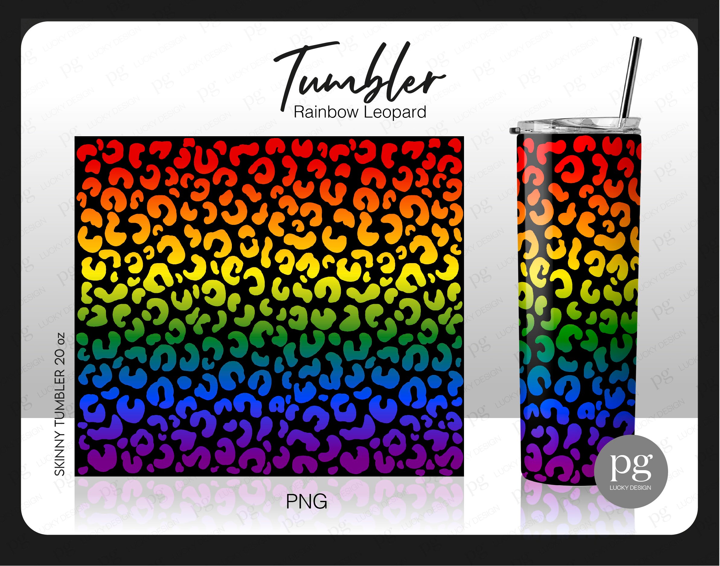 Lgbt Pride Rainbow Leopard Cheetah Skinny Straight Tapered | Etsy