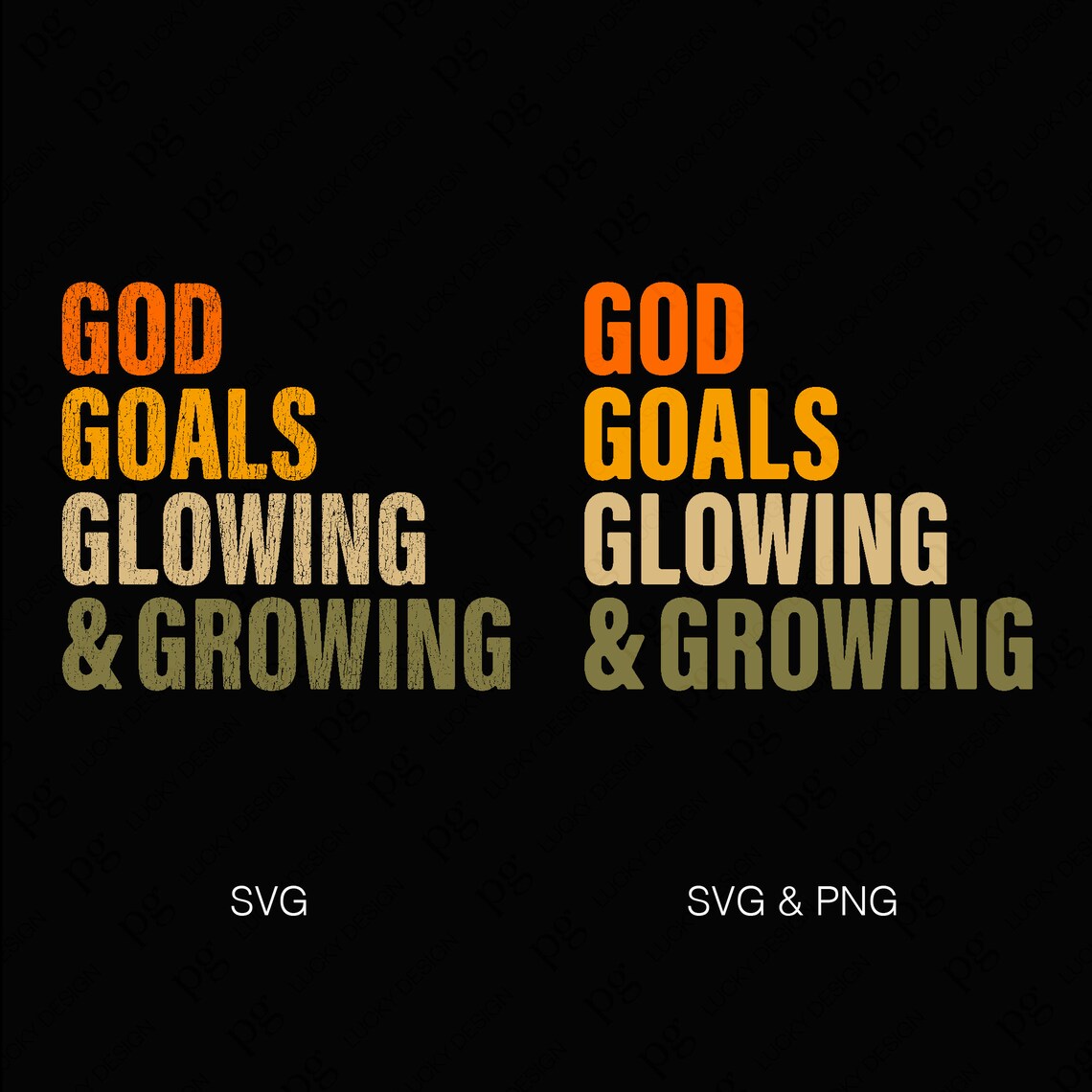 God Goals Glowing Growing Svg Png, Motivational Svg, Christian ...