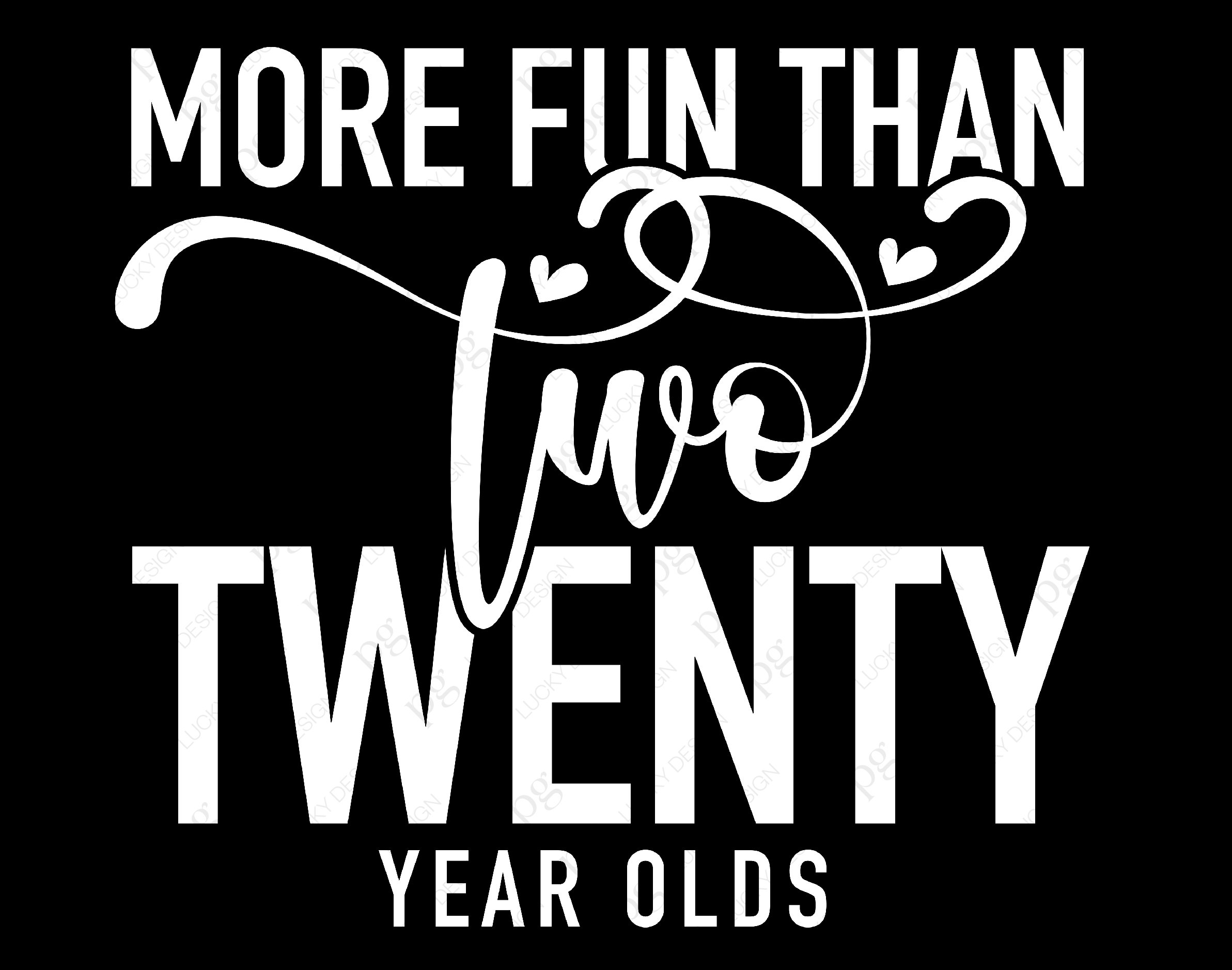 More Fun Than Two Twenty Year Olds Svg, 40th Birthday Svg, Forty Svg ...