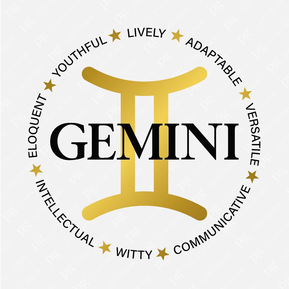 Gemini Zodiac Birthday Svg Png, Astrology Zodiac Sign, Positive ...