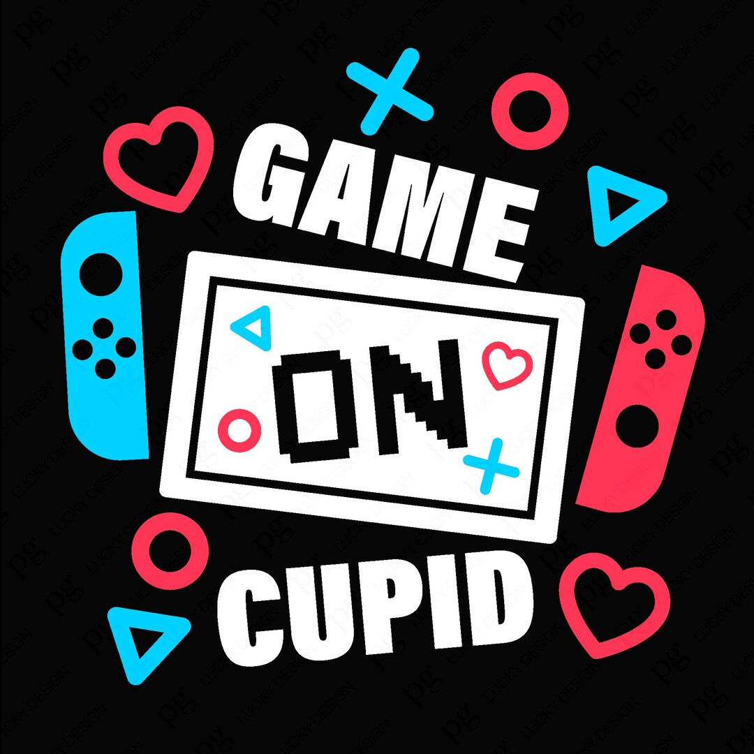 Game on Cupid Svg Png, Funny Valentine's Day Svg, Gamer Gaming Game ...