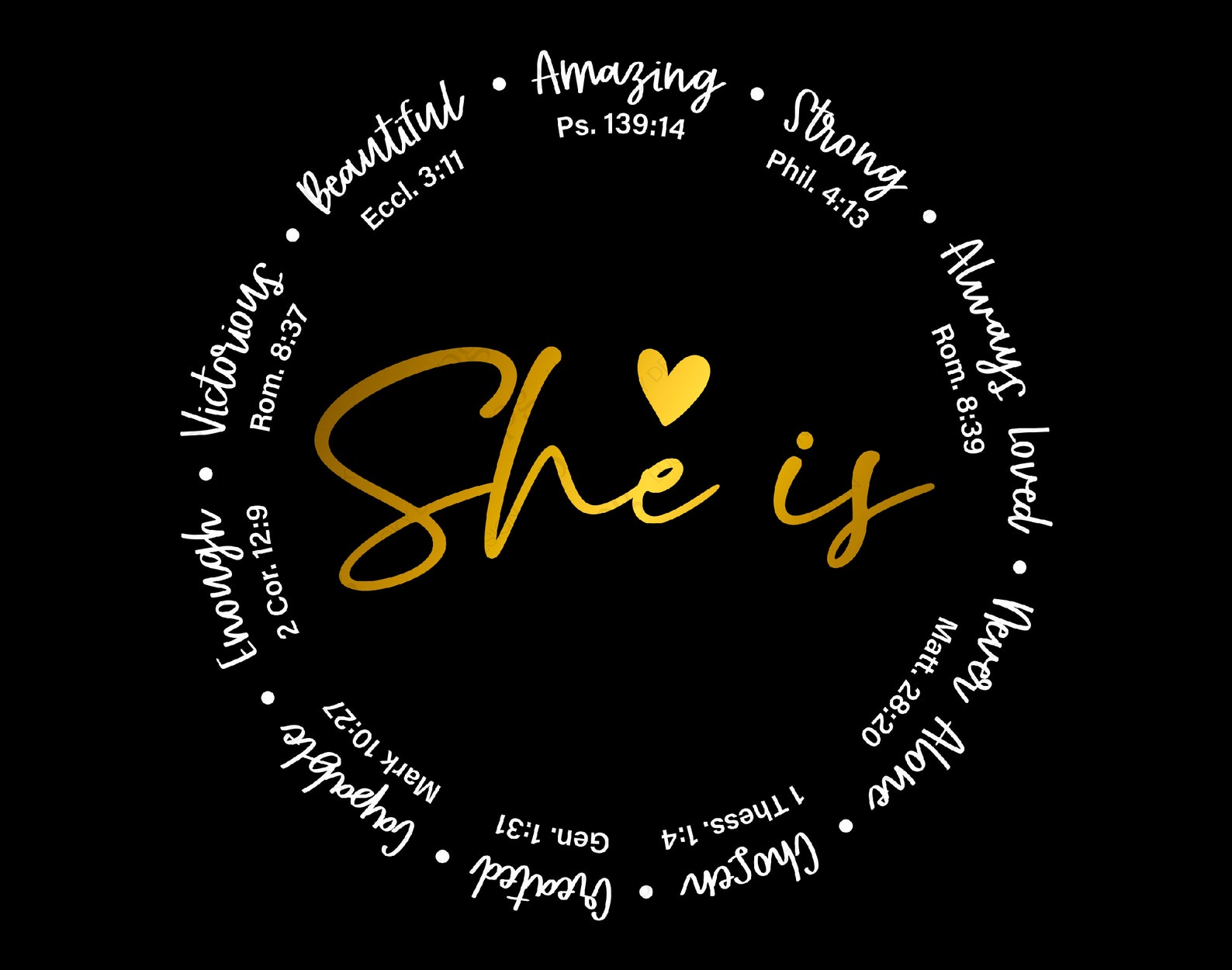 She is Enough Victorious Beautiful Amazing Strong Always Loved Never ...