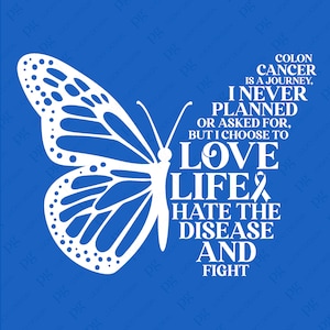Colon Cancer is A Journey Svg Png, Colon Cancer Awareness Svg, Cancer ...
