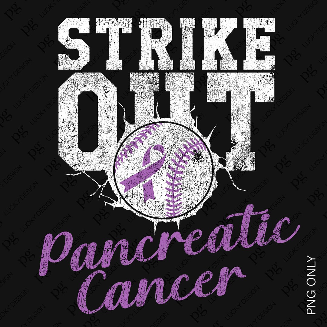 Baseball Strike Out Pancreatic Cancer Png, Pancreatic Cancer Awareness ...