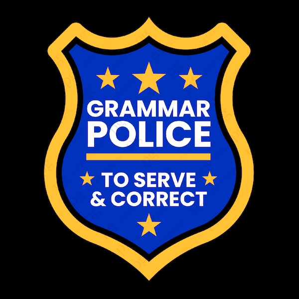 Grammar Police - Etsy Australia
