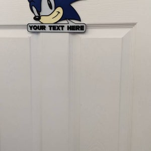 Personalised Sonic Door Sign - Etsy