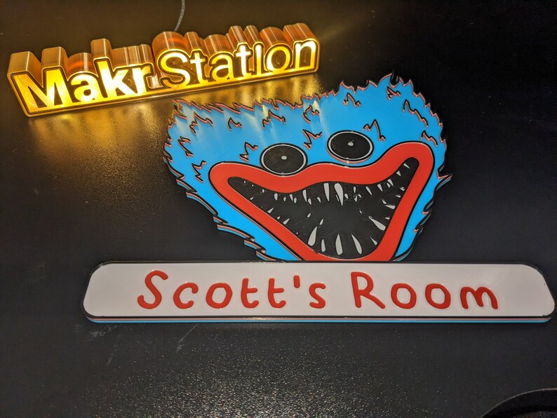 Personalised Huggy Wuggy Door Sign - Etsy UK