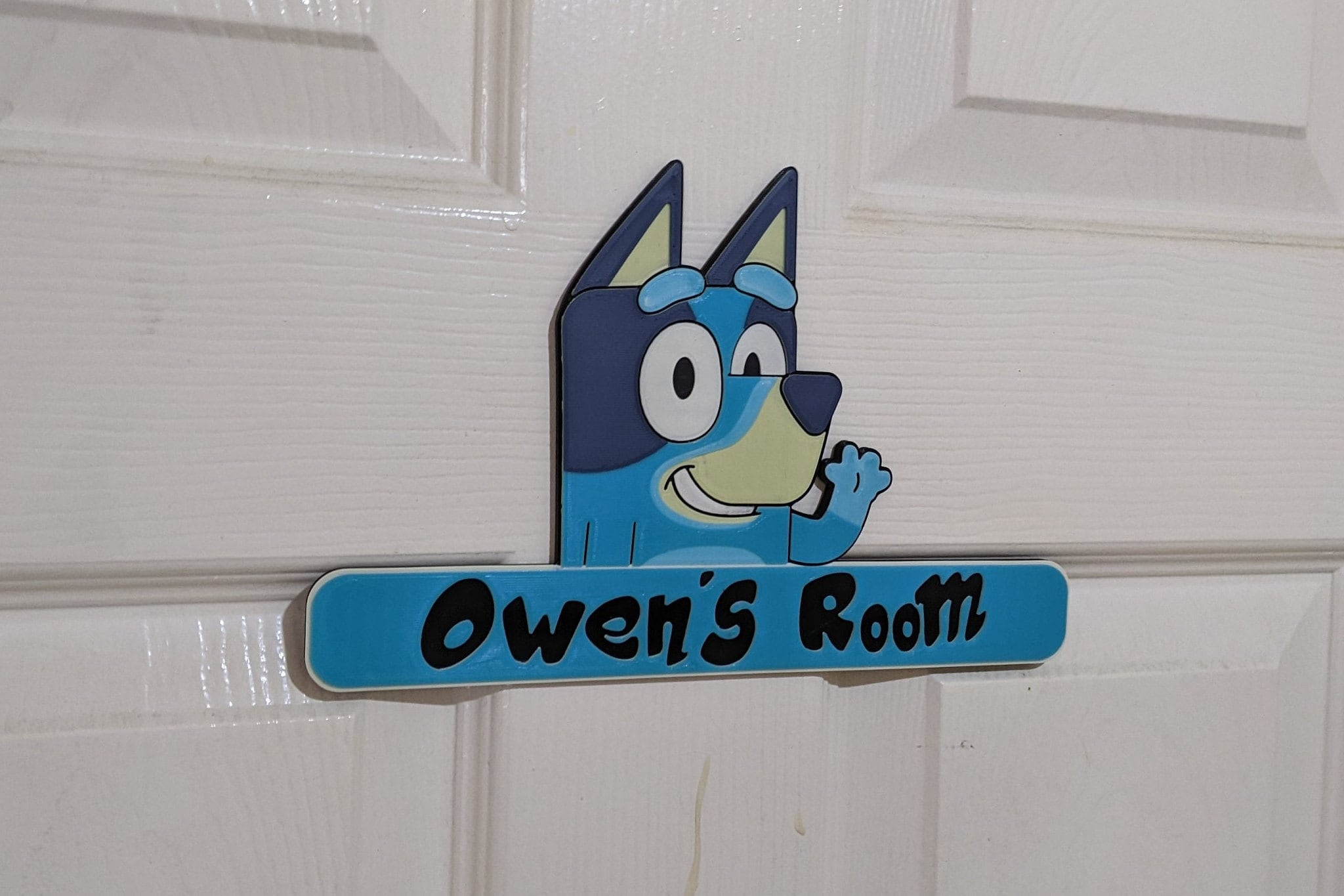 Personalised Bluey Door Sign - Etsy UK