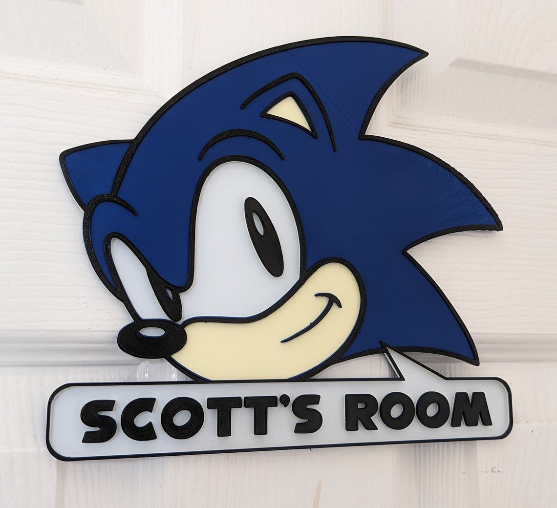 Personalised Sonic Door Sign - Etsy