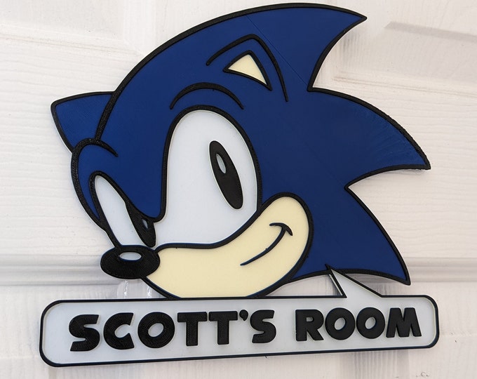 Personalised Sonic Door Sign - Etsy