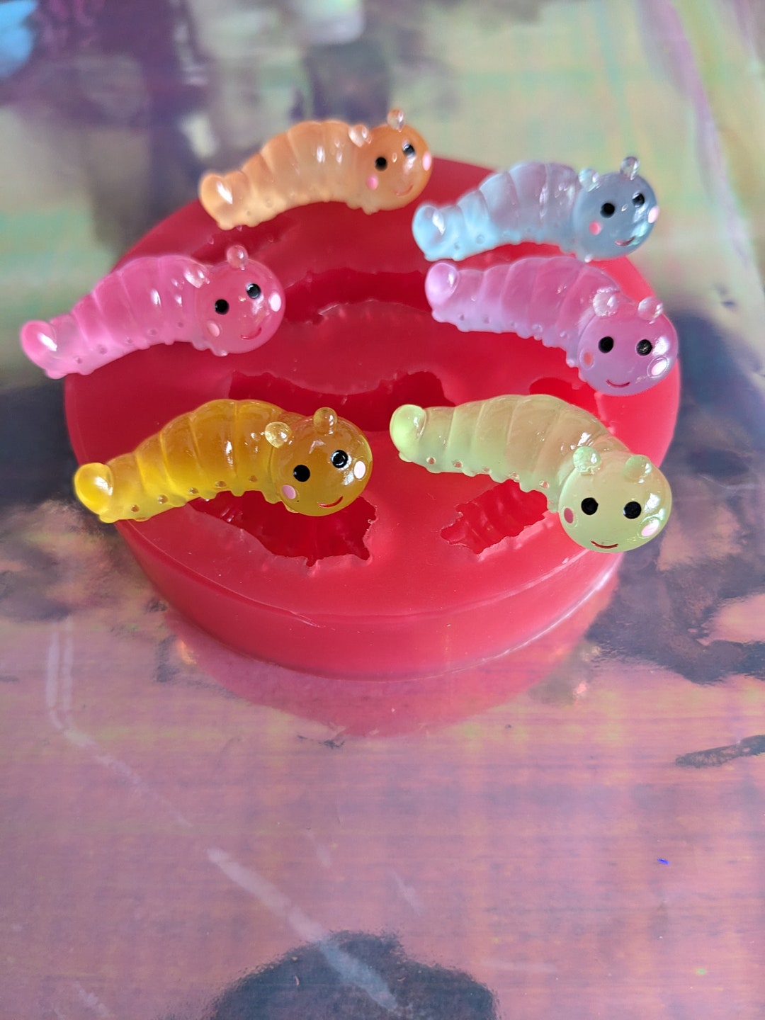 3d Catapillar, Worms Silicone Mould Mold - Etsy