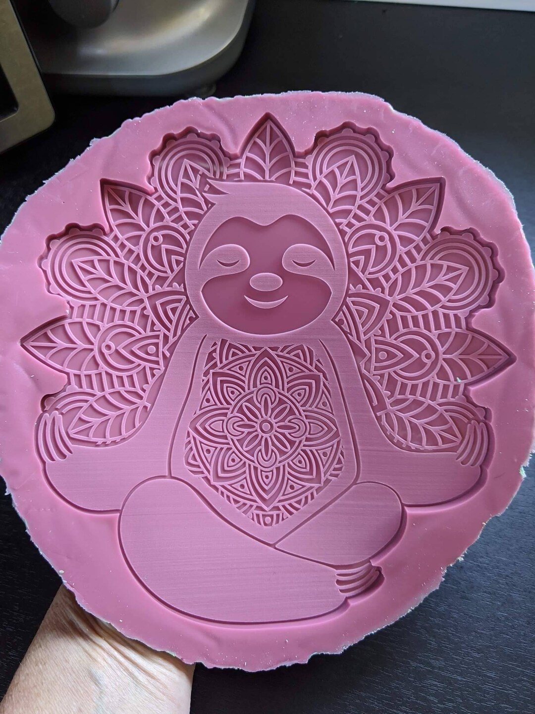 Silikonform um ein Mandala Faultier herzustellen 200mm - Etsy.de