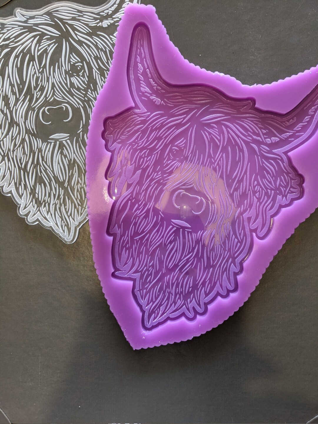 Silicone Mould Mold to Make a Highland Cow 8 Wide 200mm Suitable for ...