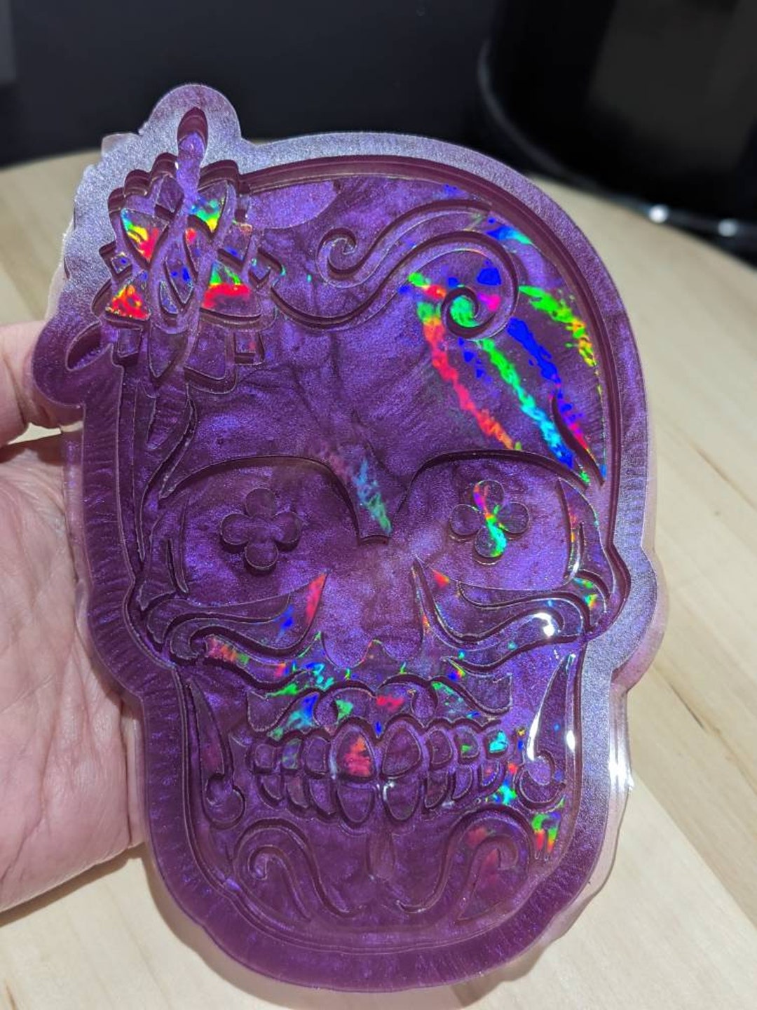 Holographic Sugar Skull Mould Mold - Etsy