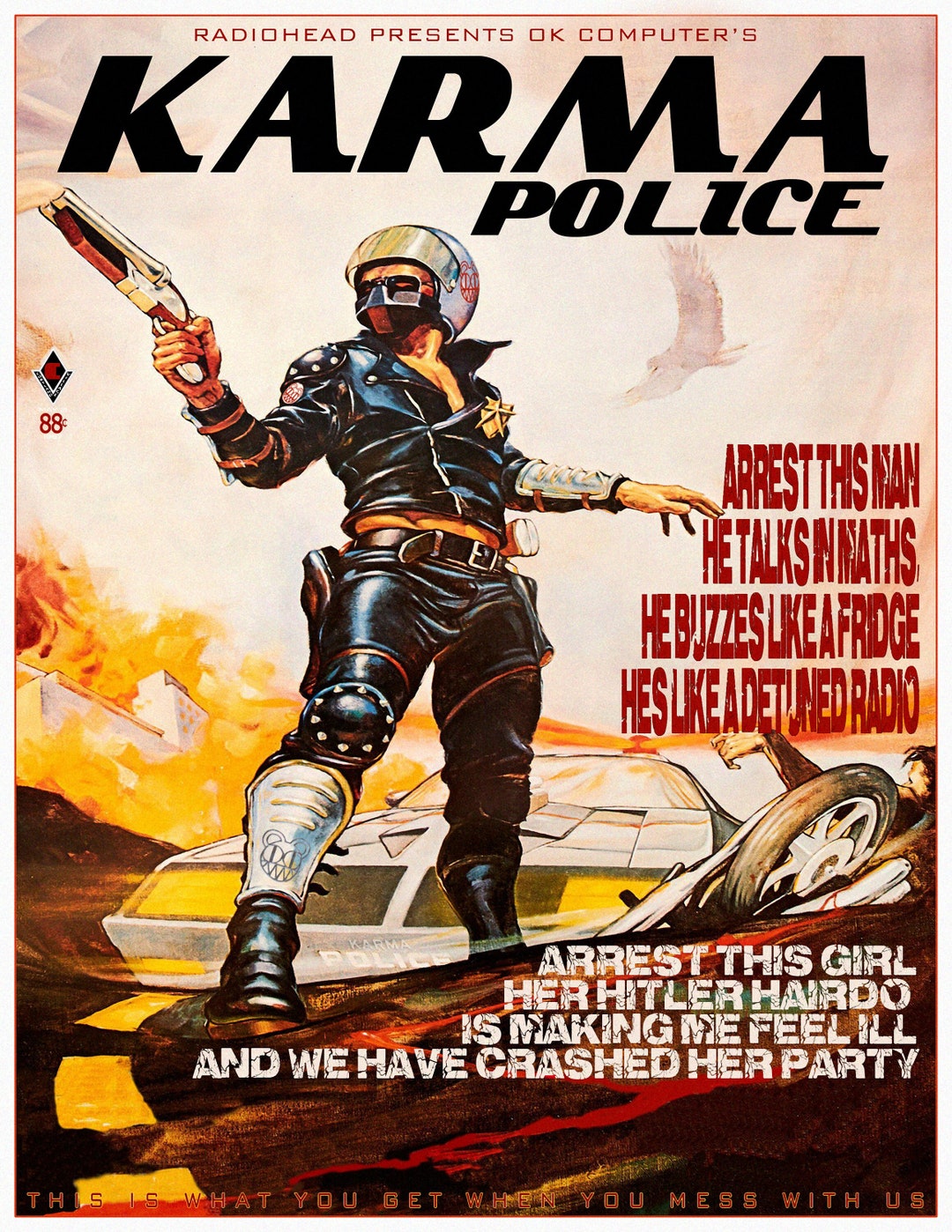 Radiohead Karma Police V2 - Etsy