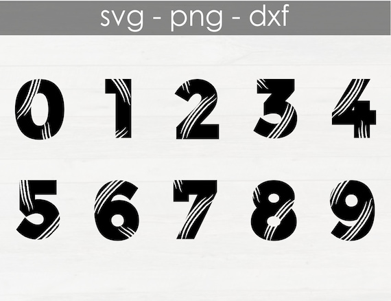 Claw Marks Number Font Bundle SVG Cut Files for Cricut - Etsy