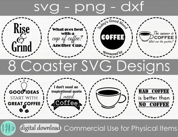 Coaster SVG Bundle Coaster Sticker Svg Coffee Cup Svg - Etsy Canada