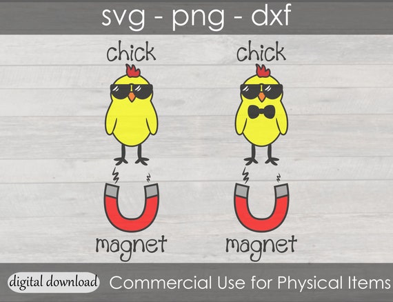 Chick Magnet SVG Cut File for Cricut Funny Easter | Etsy