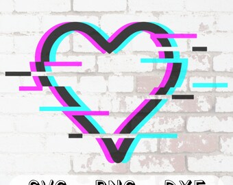 Glitch Effect Svg - Etsy