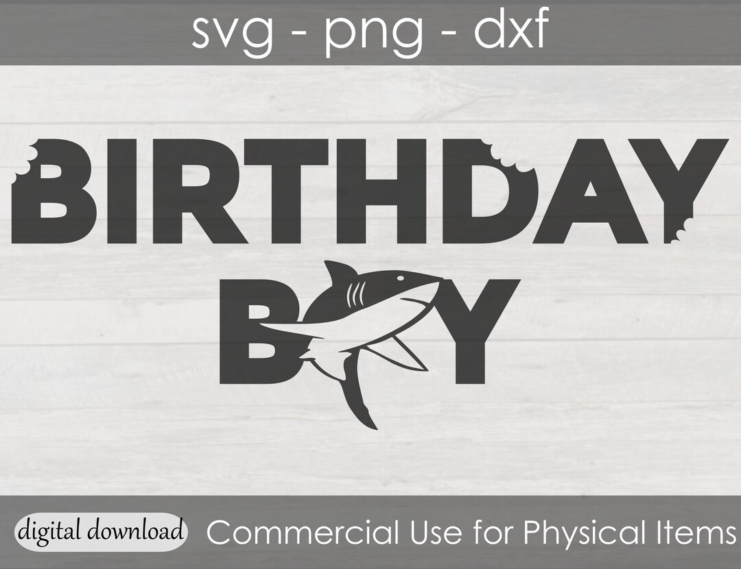 Birthday Boy Shark SVG - Birthday Shark Shirt Svg - Two Two Two Svg ...