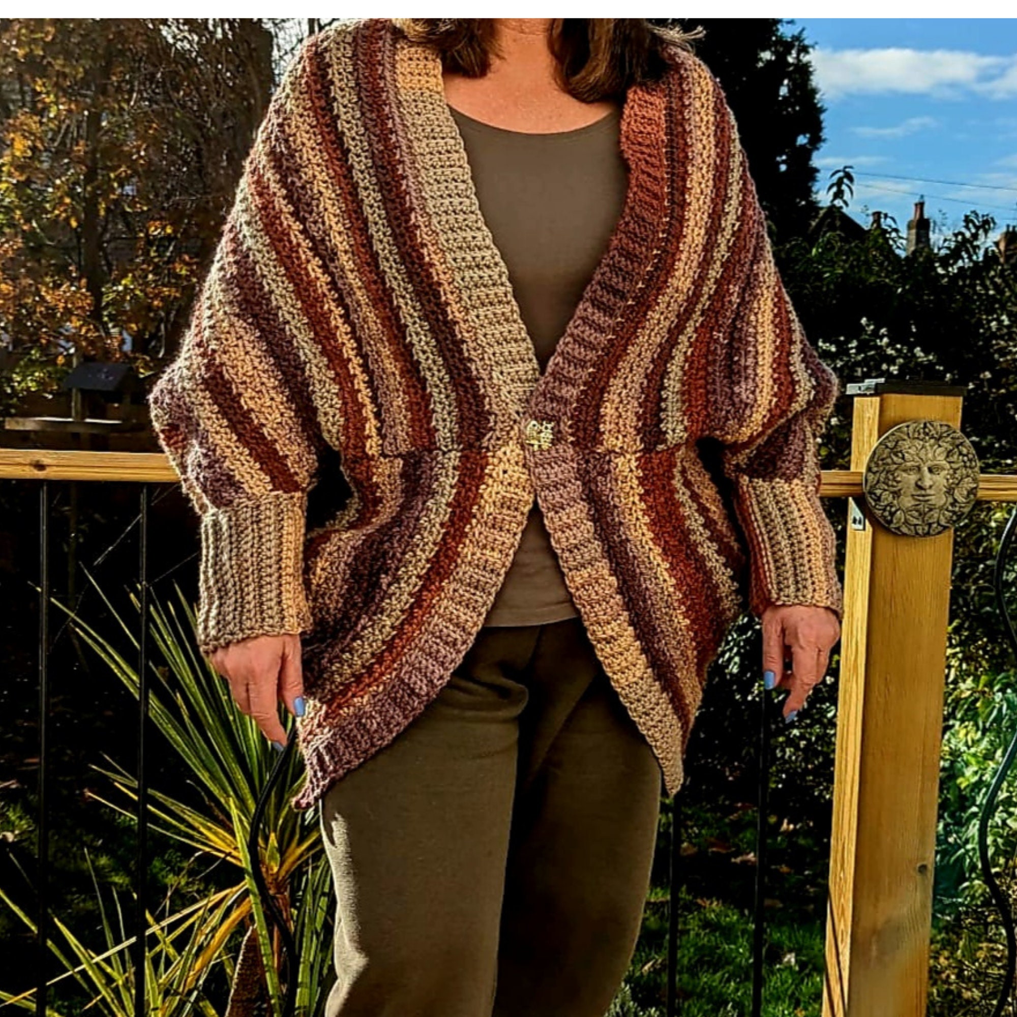 Crochet Cocoon Shrug Pattern, Chunky Crochet Cardigan Pattern, Crochet ...