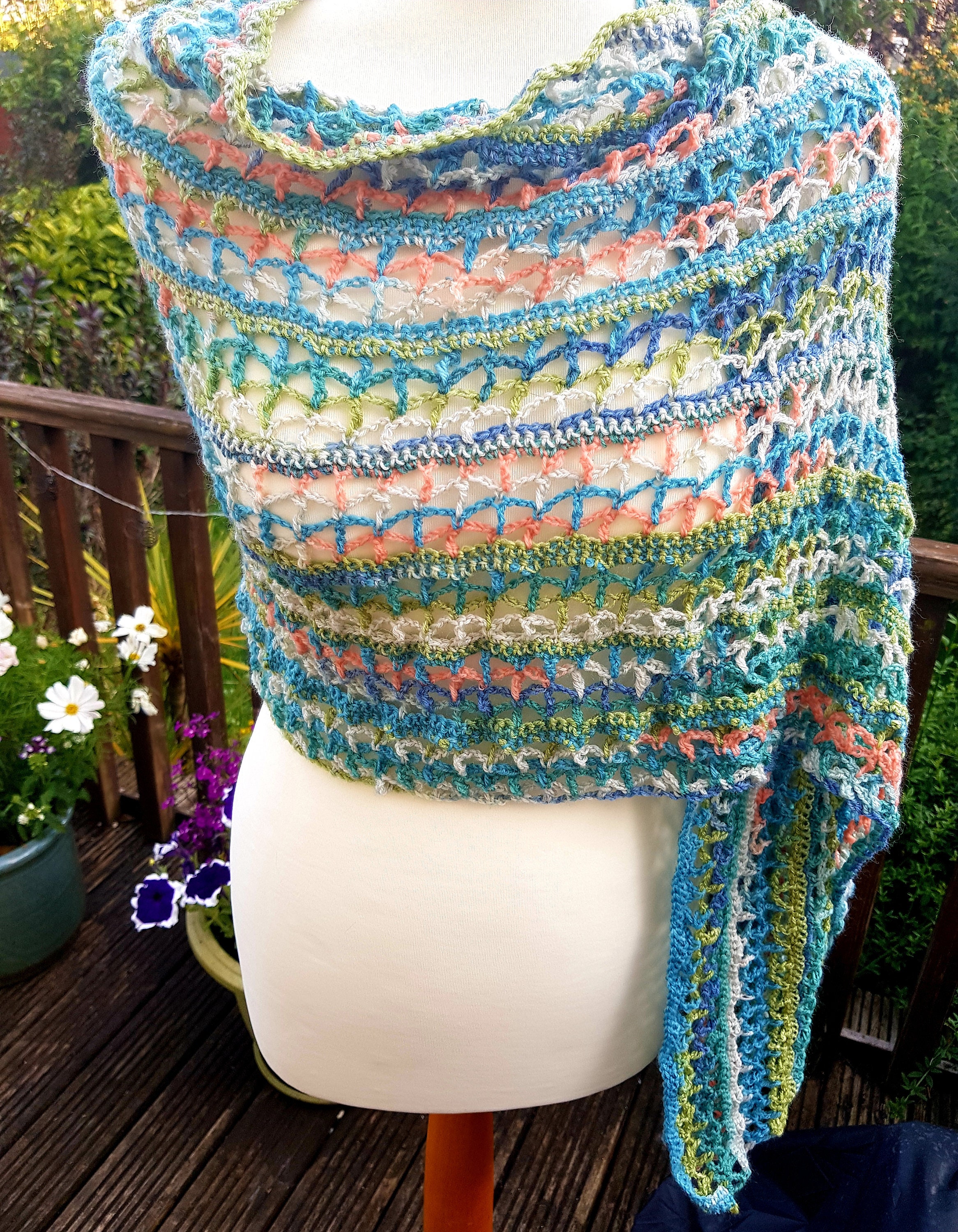 Rectangular Shawl Crochet Pattern, Shawl Crochet Pattern, Crochet Shawl ...