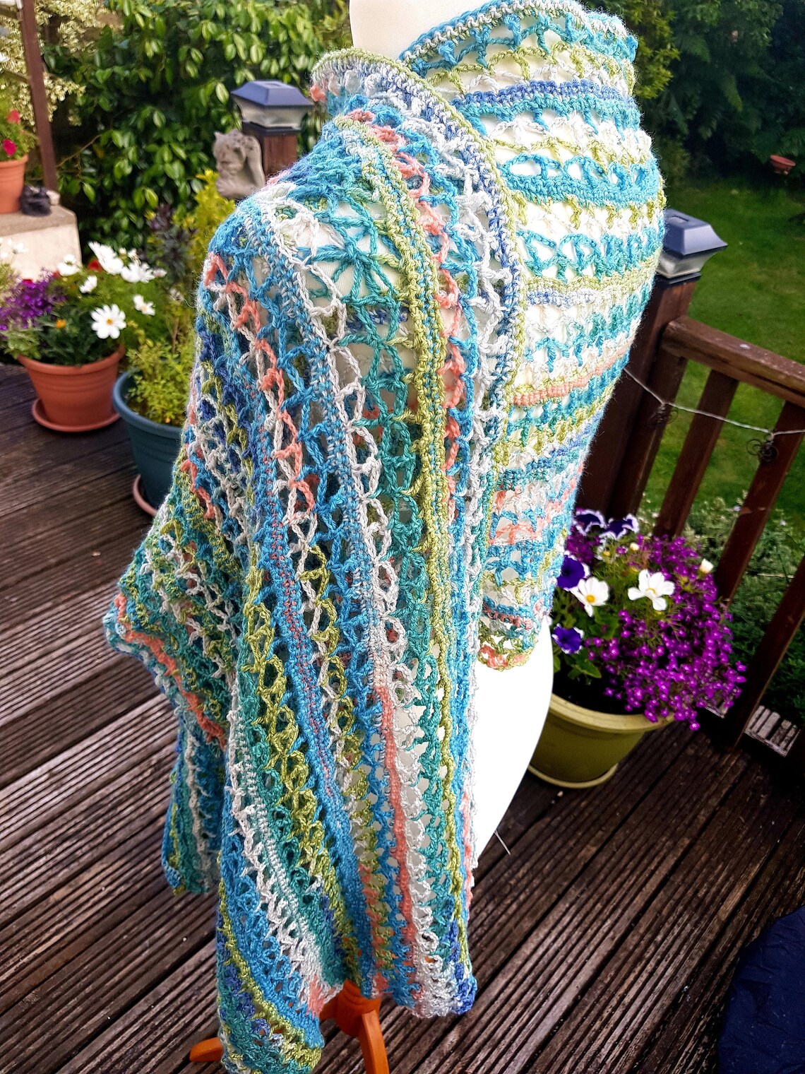Rectangular Shawl Crochet Pattern, Shawl Crochet Pattern, Crochet Shawl ...