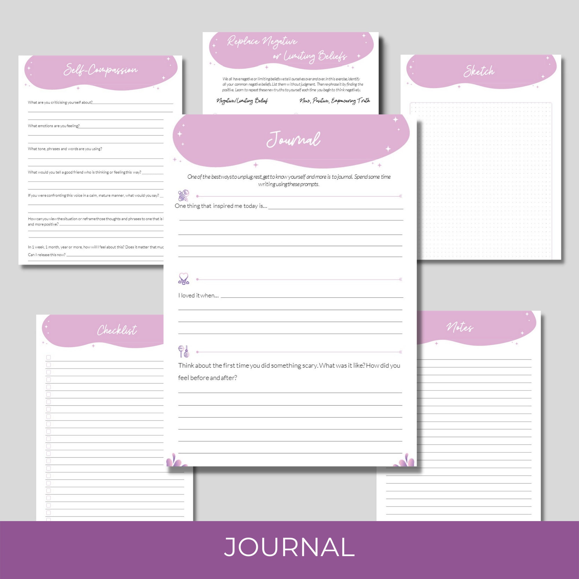 MINDFULNESS PRINTABLE, Mindfulness Workbook, Mindfulness Journal - Etsy